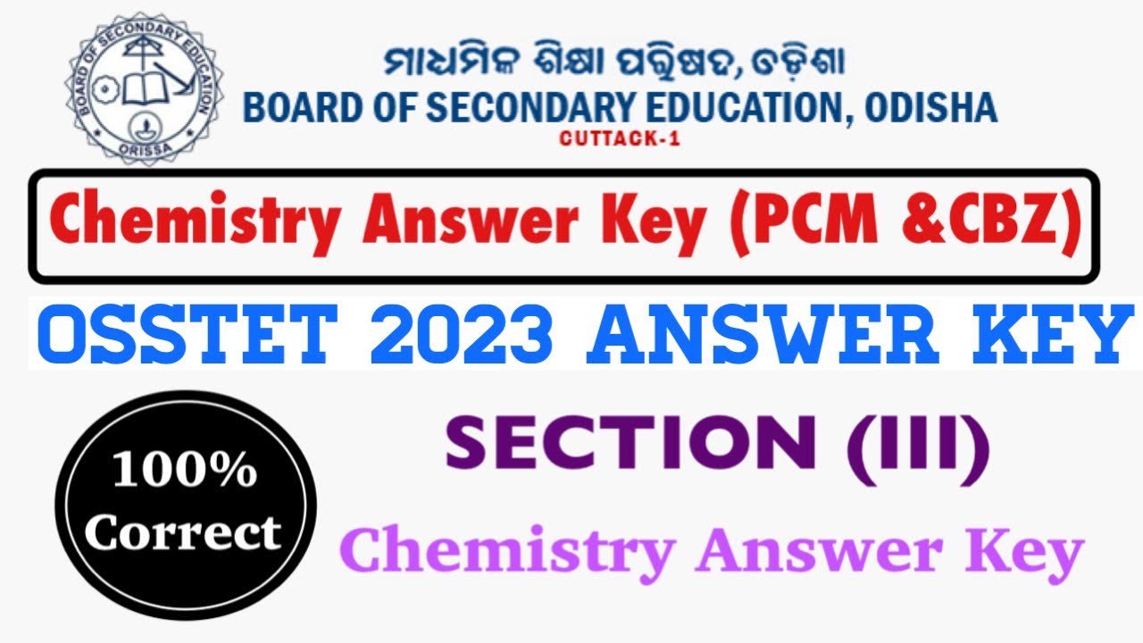 Osstet Chemistry Pcm And Cbz Answer 99 Correct Osstet 2023