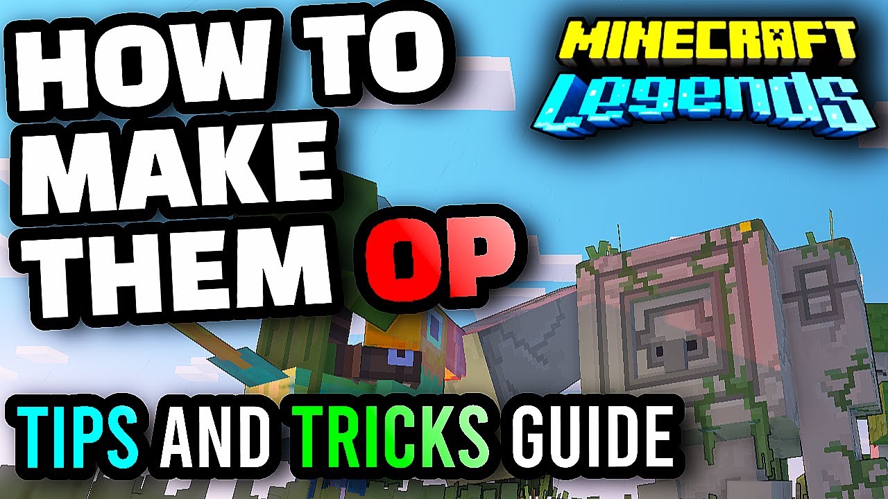 The BEST WAY To use First of Stone - Minecraft Legends - YouTube