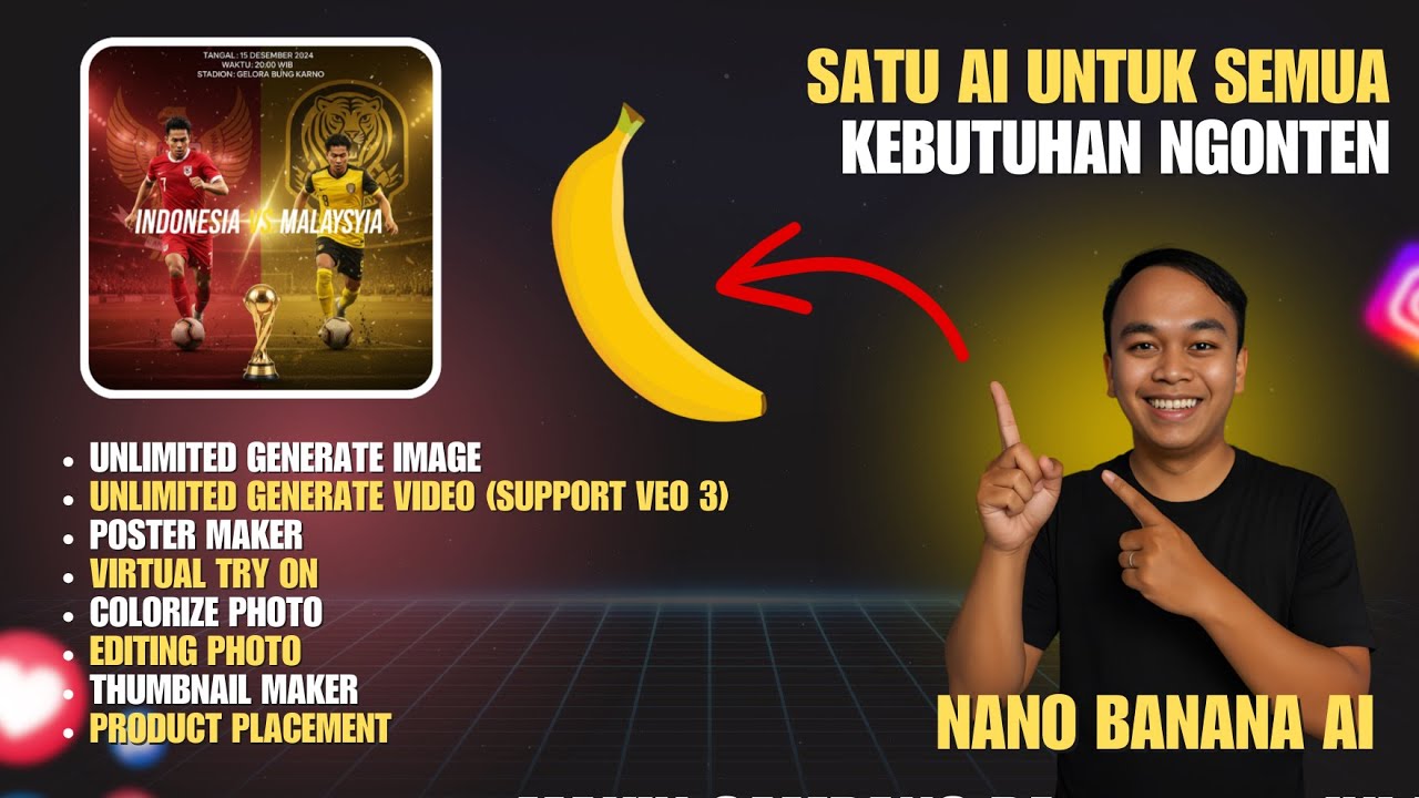 Tutorial Nano Banana AI Lengkap ! AI Dari Google Gratis 100% - AI Gratis Unlimited LMArena - YouTube