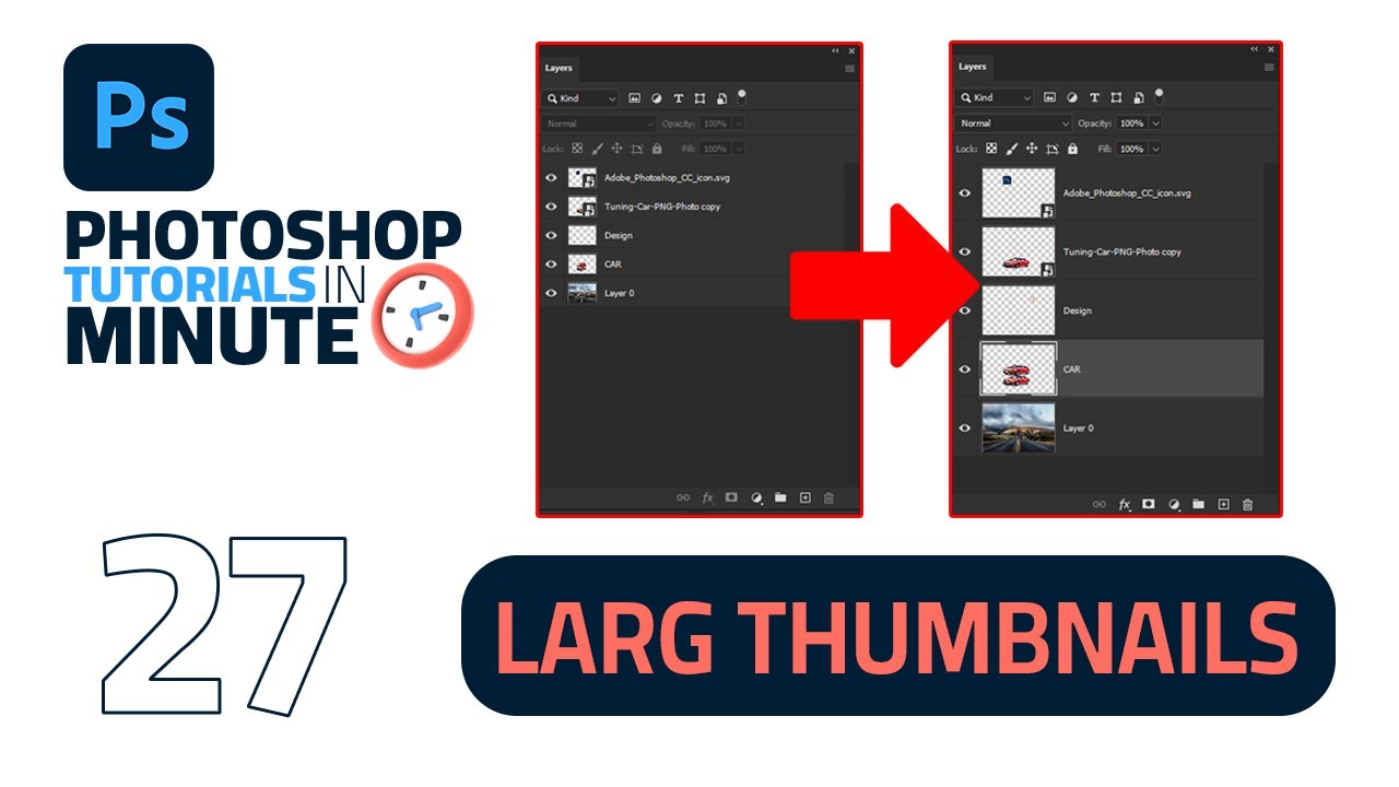 Adobe Photoshop 2023 - How to Increase Layer Thumbnail Size? (Fast ...