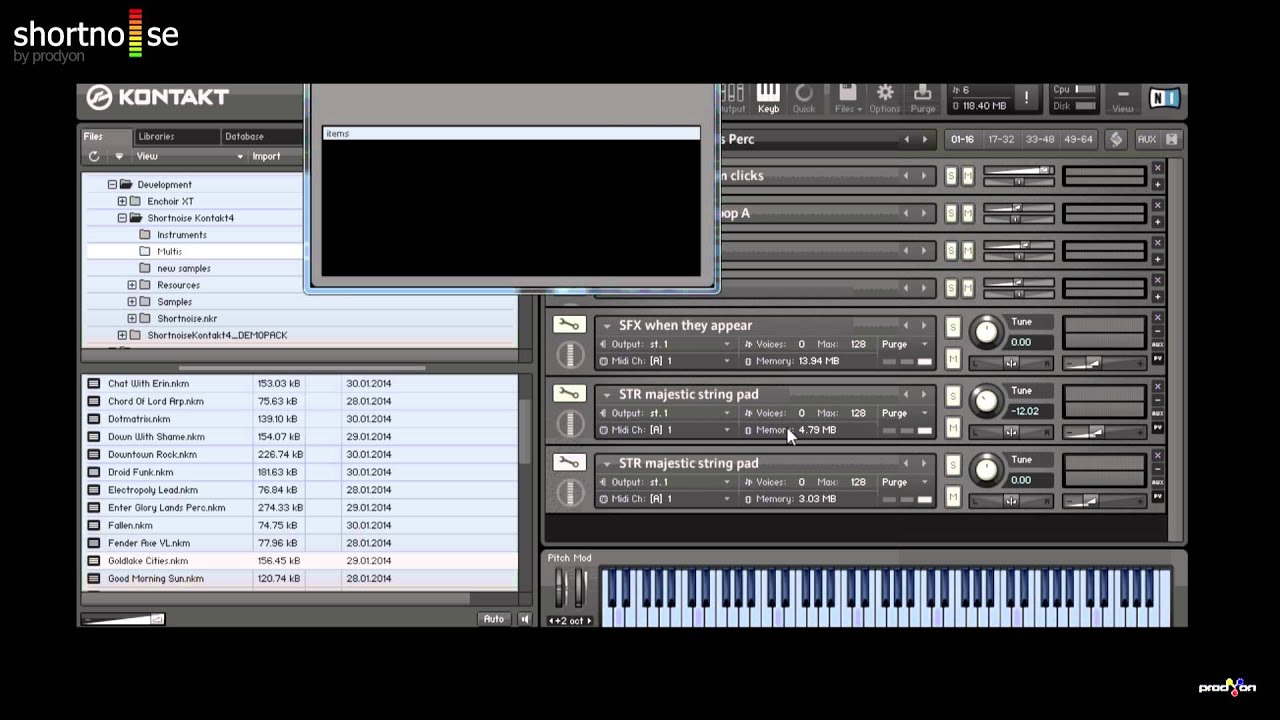 Prodyon Shortnoise Kontakt 4 Library - YouTube