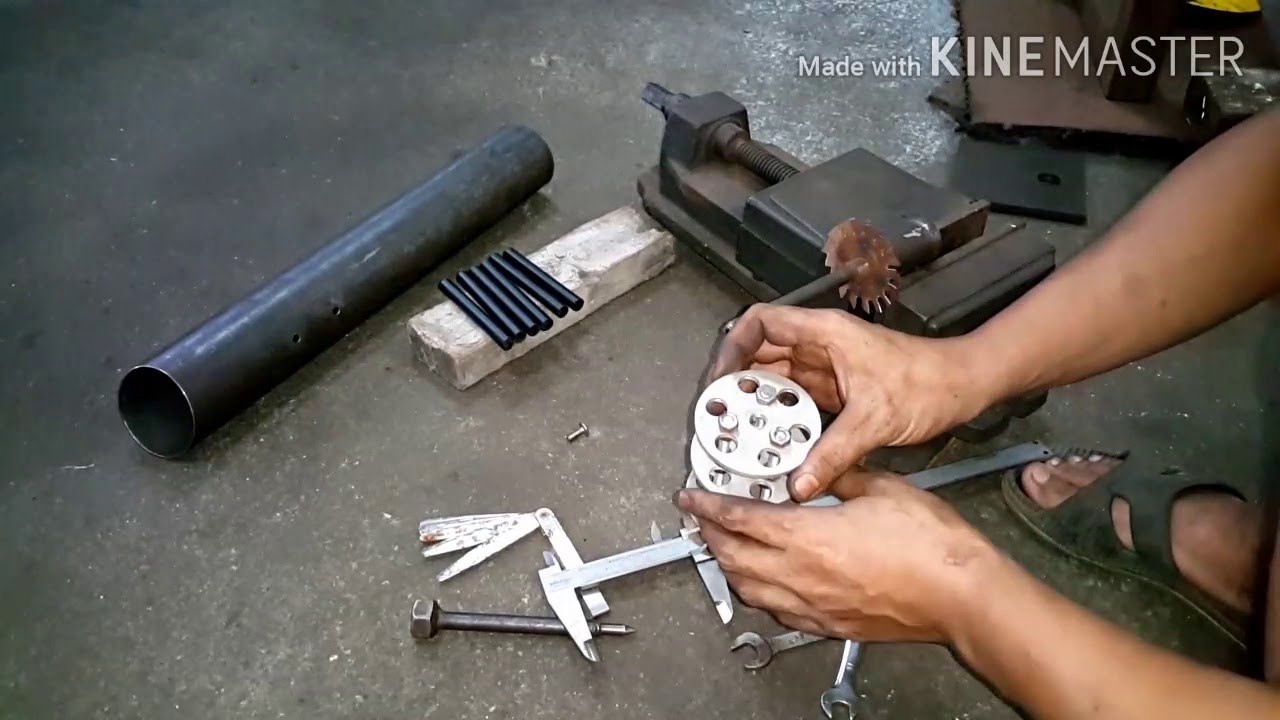 diy machine gun exhaust - YouTube