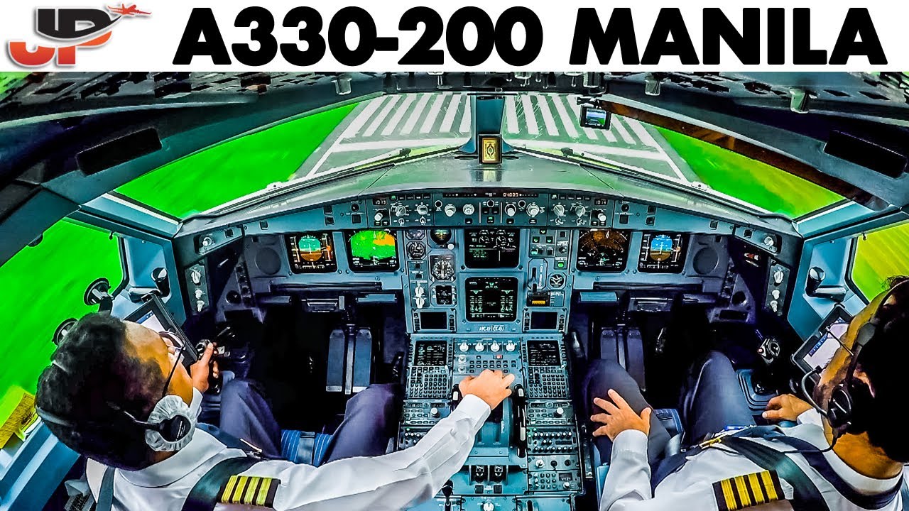 Piloting Airbus A330 into Manila | Cockpit View - YouTube