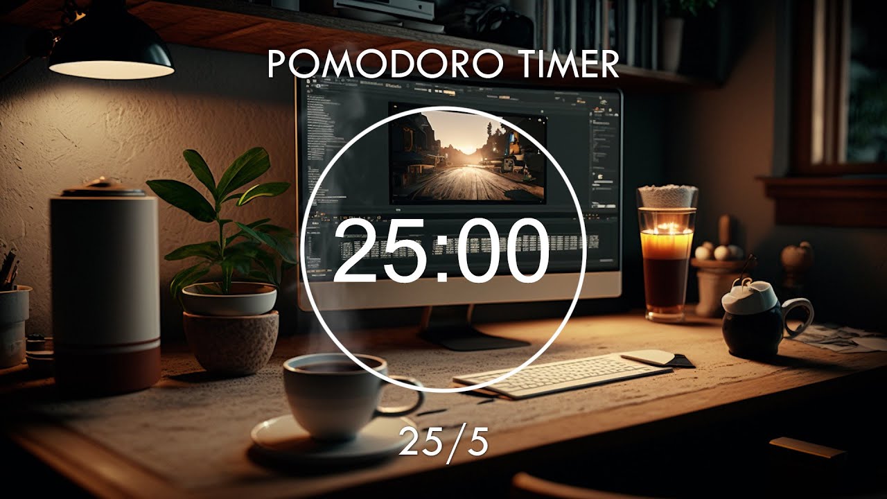 25/5 Pomodoro Timer ★︎ Study Cozy Room with Lofi Music, Deep Focus On ...