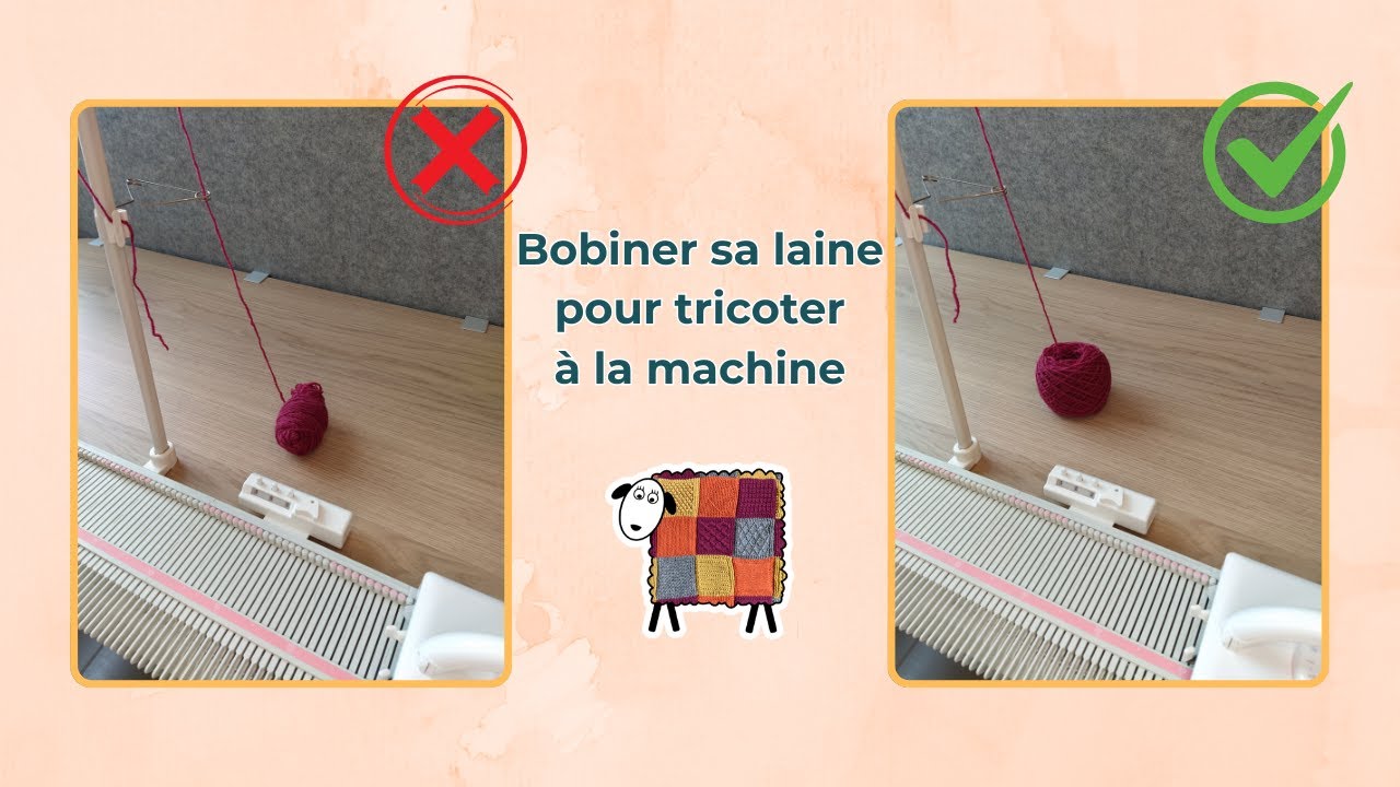 Bobiner son fil pour tricoter à la machine | LK150 - YouTube