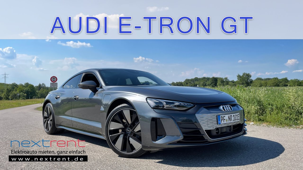 Audi e-tron GT driving | E-Auto mieten bei nextrent.de - YouTube