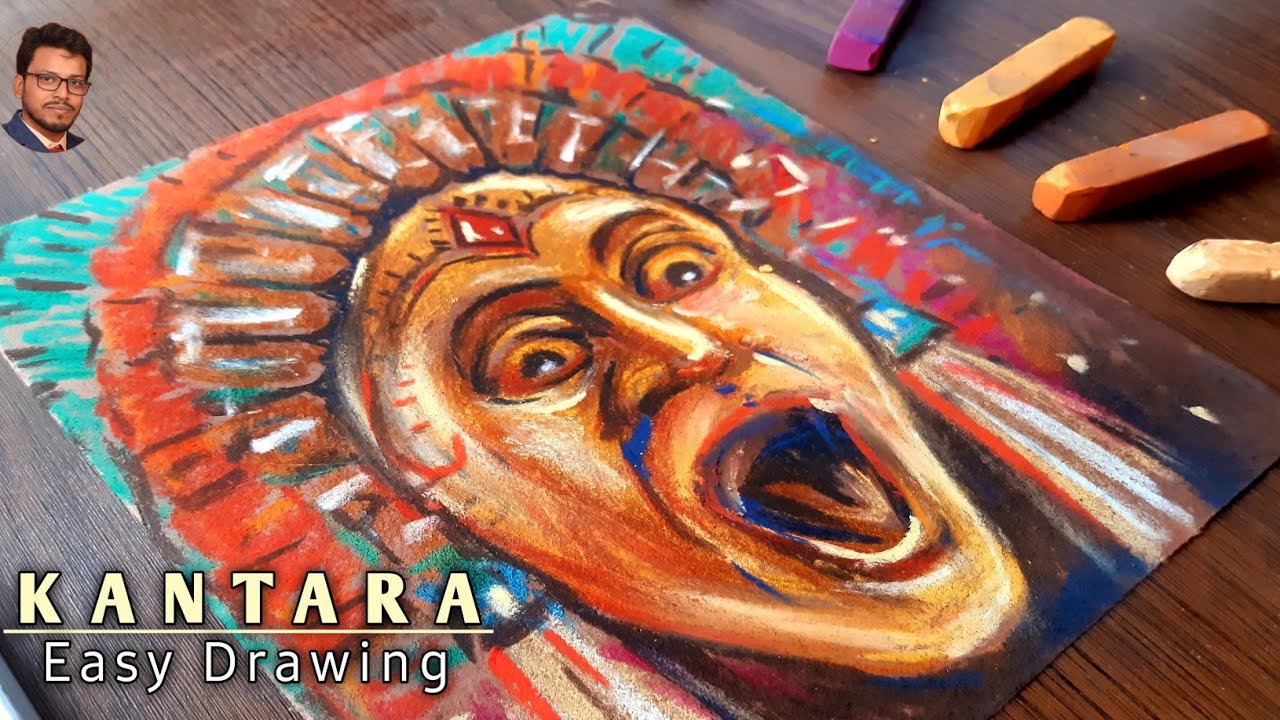 KANTARA Drawing step by step/ Kantara portrait drawing/movi poster ...