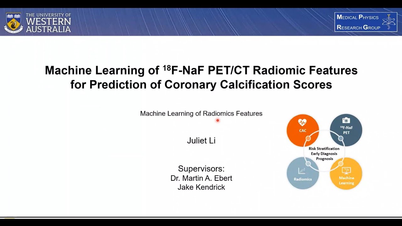 Machine Learning of 18F-NaF PET/CT Radiomic Features for Prediction of ...
