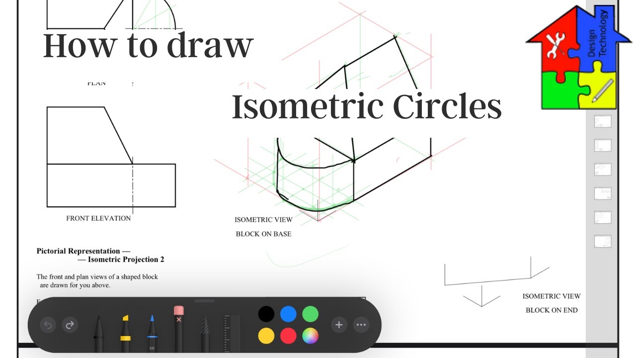 How to Sketch Isometric Circles - YouTube