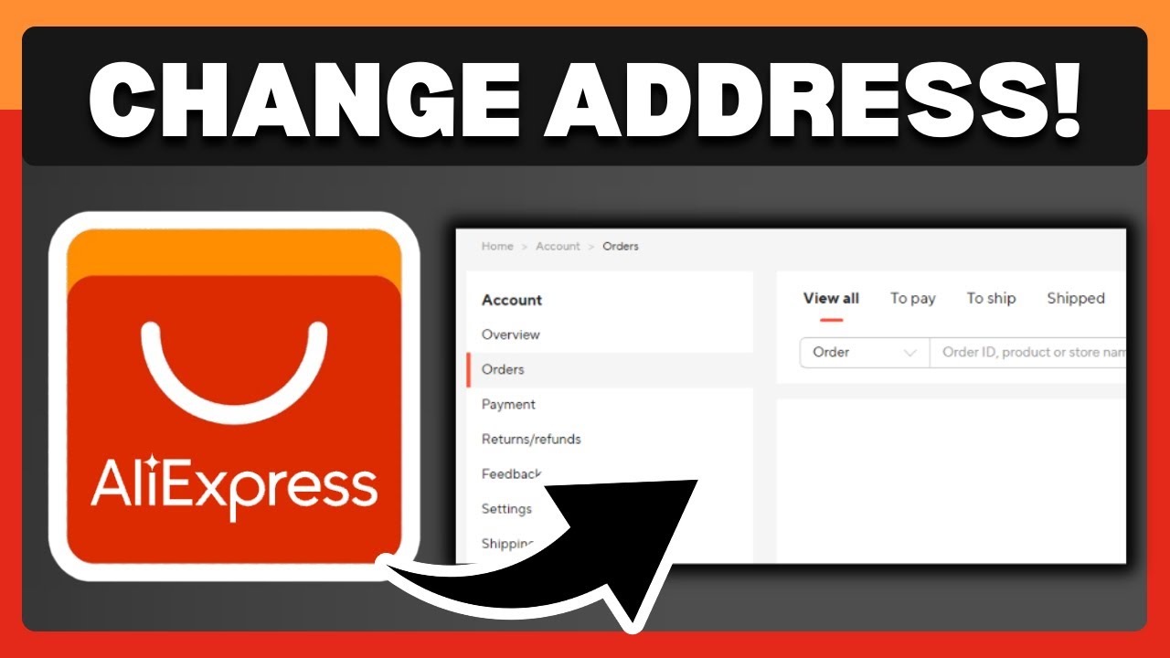 How To Change Shipping Address On AliExpress - Full Guide - YouTube