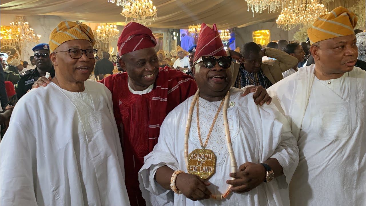 GOV ADEMOLA ADELEKE, DAVIDO’S DAD AT CHIVIDO24 WEDDING RECEPTION. - YouTube