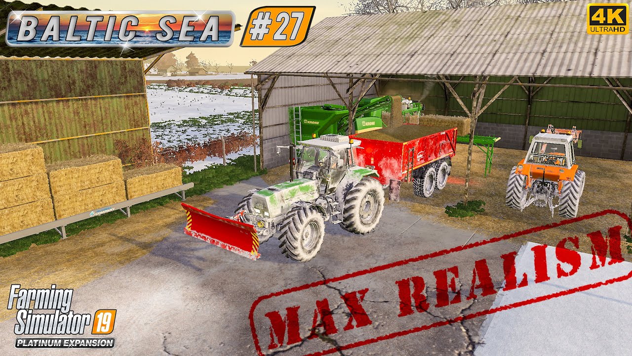 MAX REALISM in The Baltic Sea #27 ⭐ Farming Simulator 19 ⭐ 4K Timelapse ...