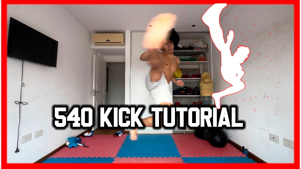 540 kick tutorial, como hacer la 540 kick tutorial explicado en español - YouTube