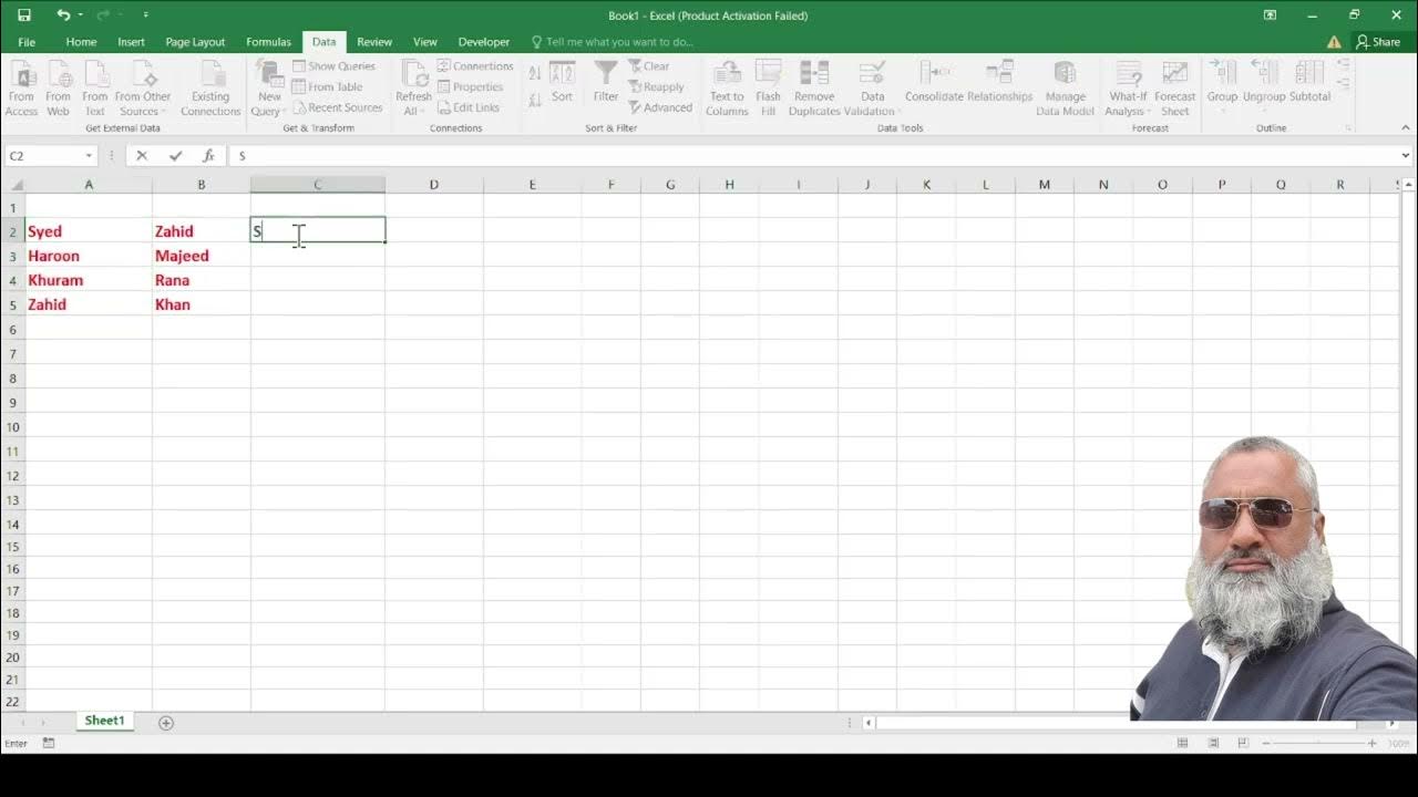 How to separate Name list and merge #xcel #exceltips #exceltricks #excel #exceltutorial #edit ...