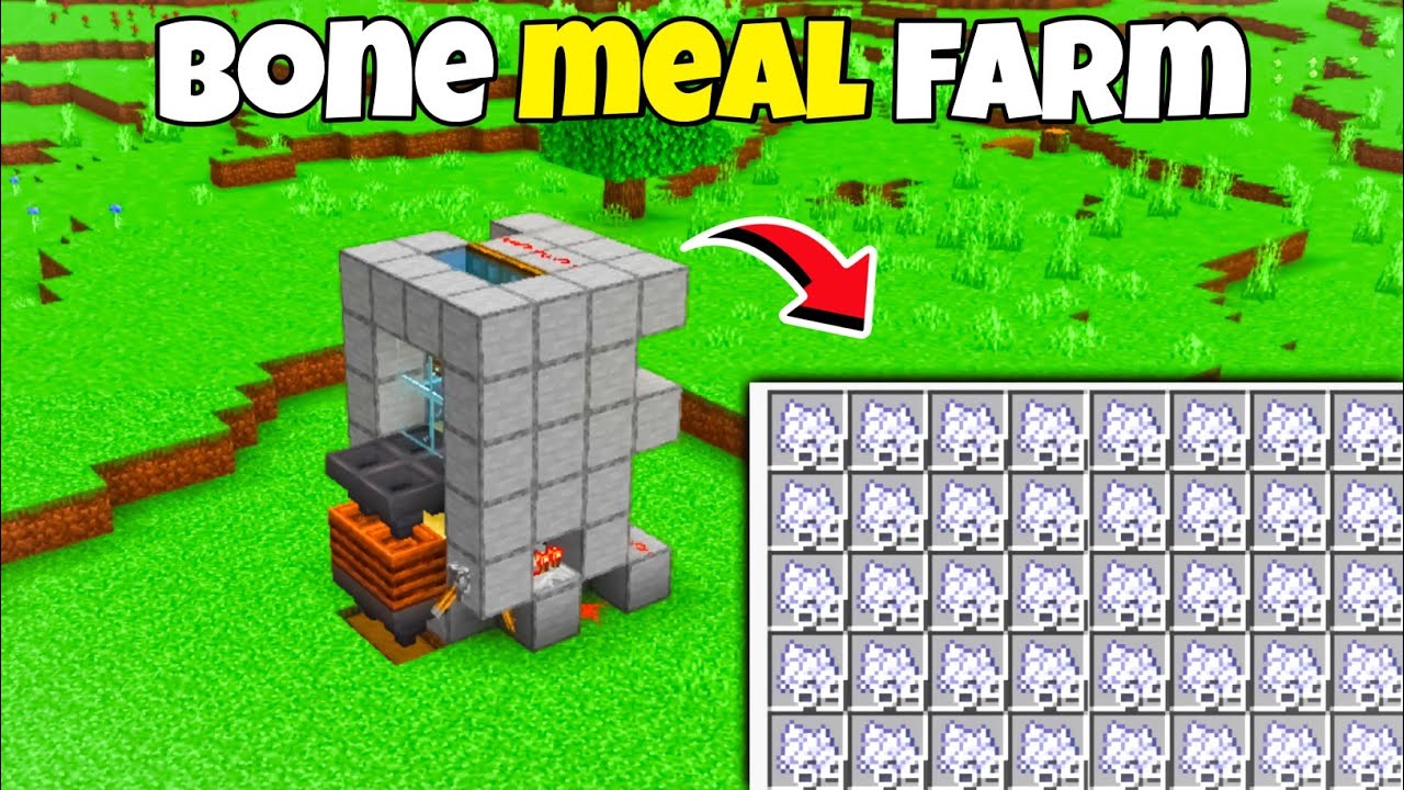 Automatic bonemeal farm minecraft bedrock 1.20 - YouTube