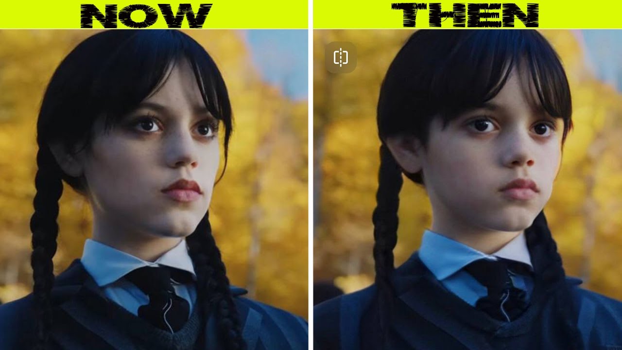 Wednesday Addams Now and Then Comparison - YouTube