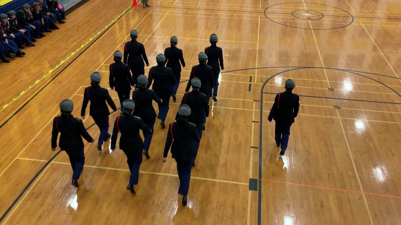 Union HS Army JROTC Unarmed Regulation Platoon at North Jersey Drill ...