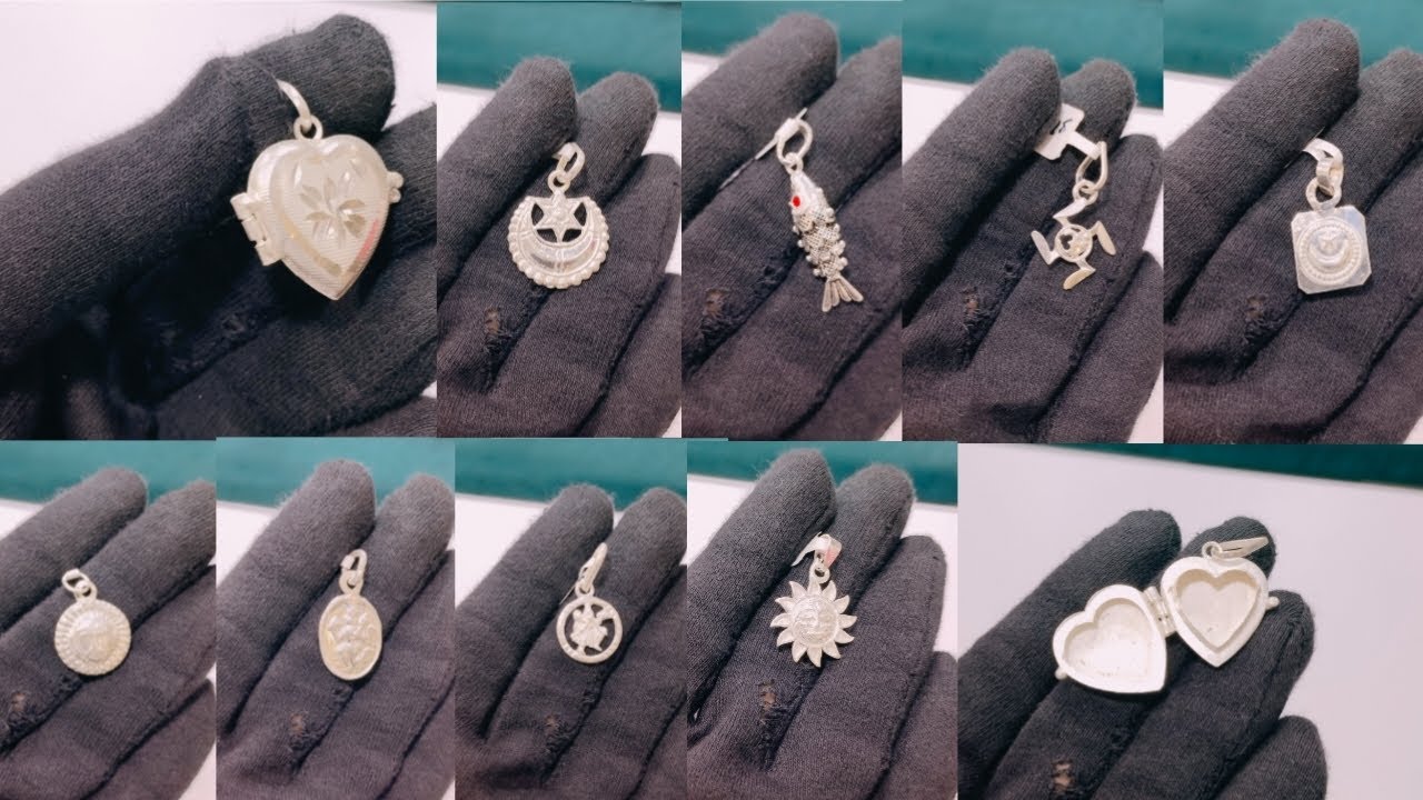 Silver Locket design | silver locket design with price | Chandi ka ...