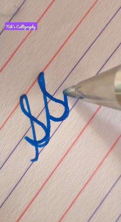 How to write 'SS' in cursive | Cursive writing with Nik | #shorts - YouTube