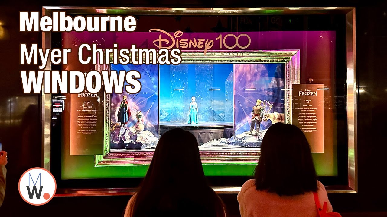 Melbourne Cbd Myer Christmas Windows In 2022 Youtube