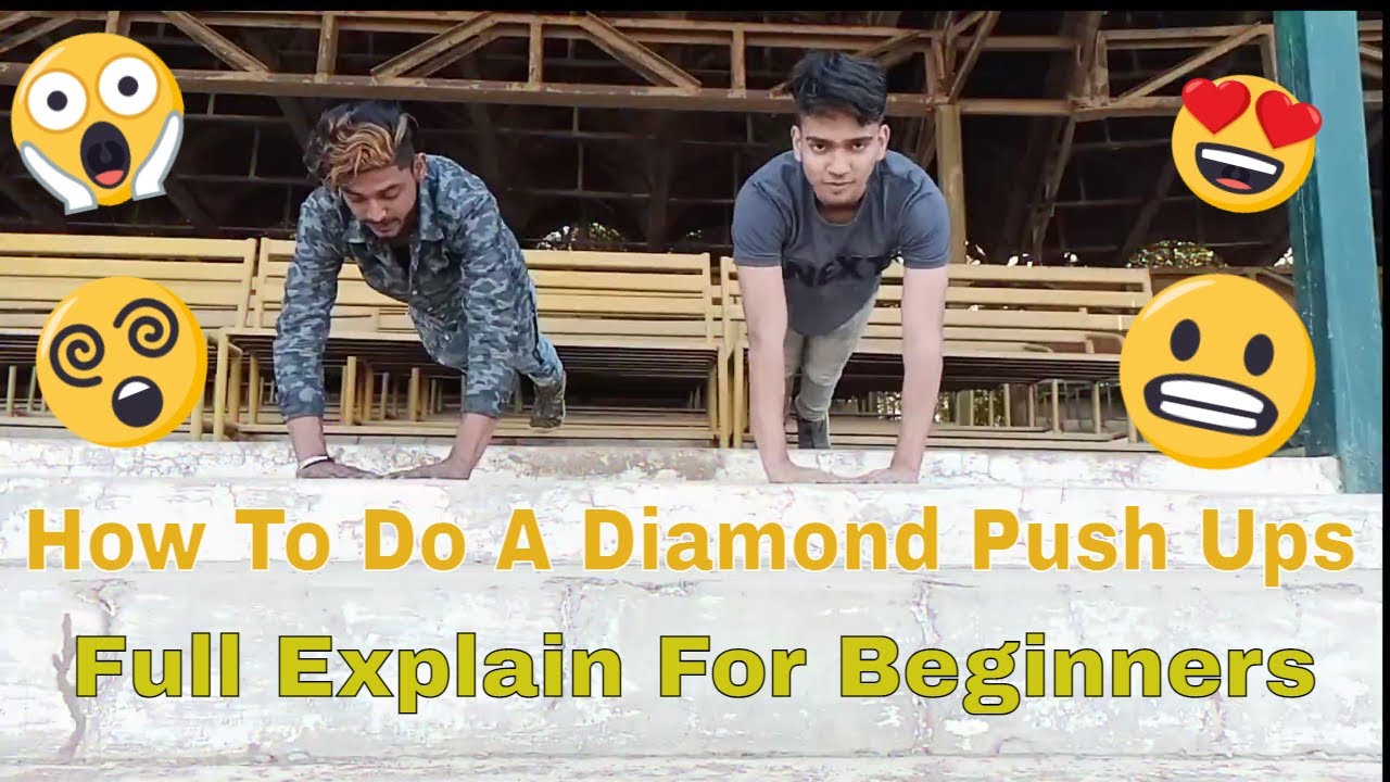 How To Do A Diamond Push Ups | Full Tutorial For Beginners - YouTube