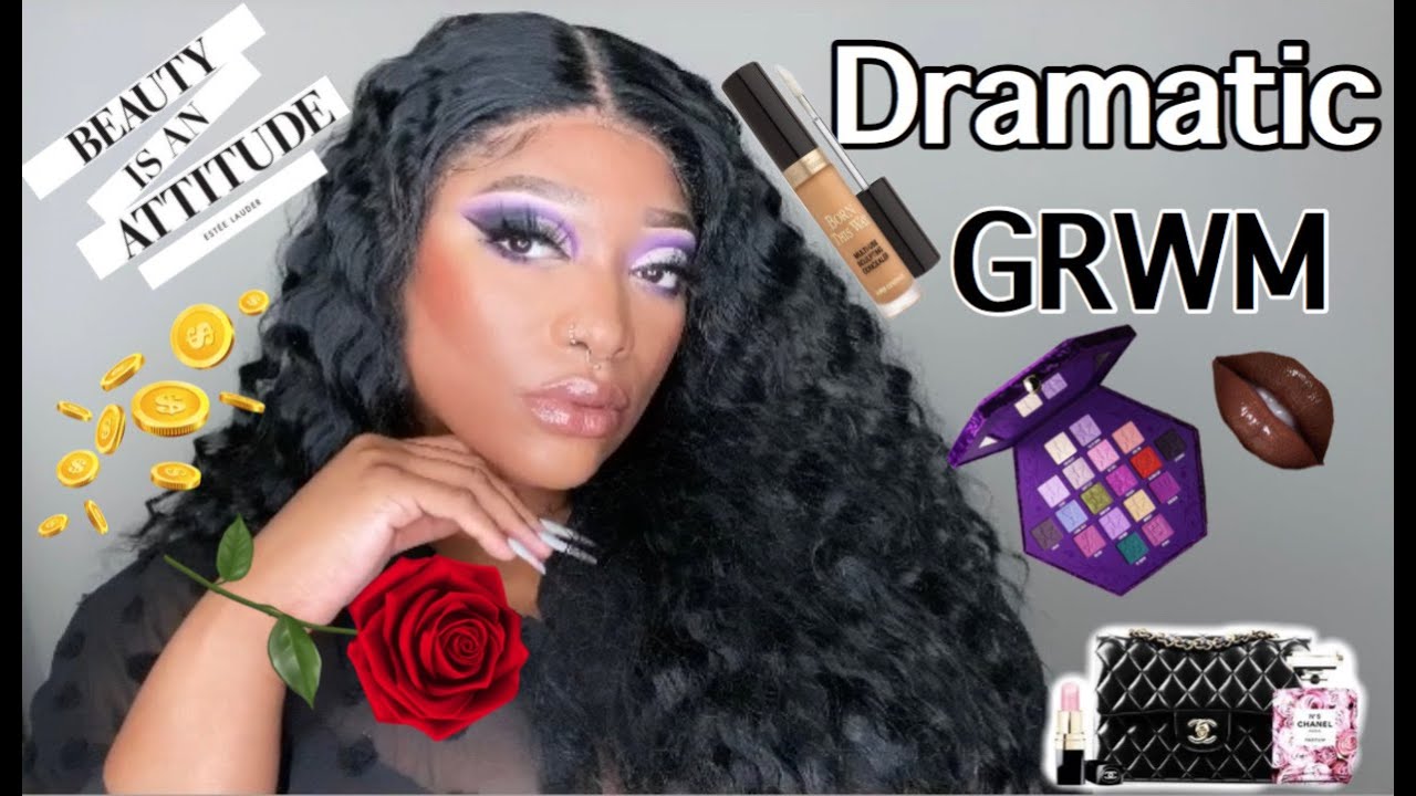 Dramatic GRWM Makeup - YouTube