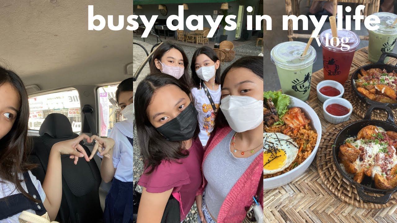 busy days in my life | hanging out with friends, going to cafes ☕ ...