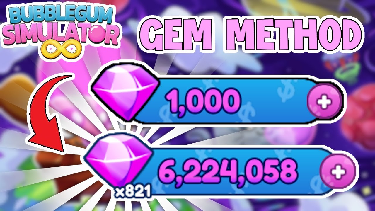 BEST WAY TO GRIND GEMS | BUBBLE GUM SIMULATOR INFINITE - YouTube