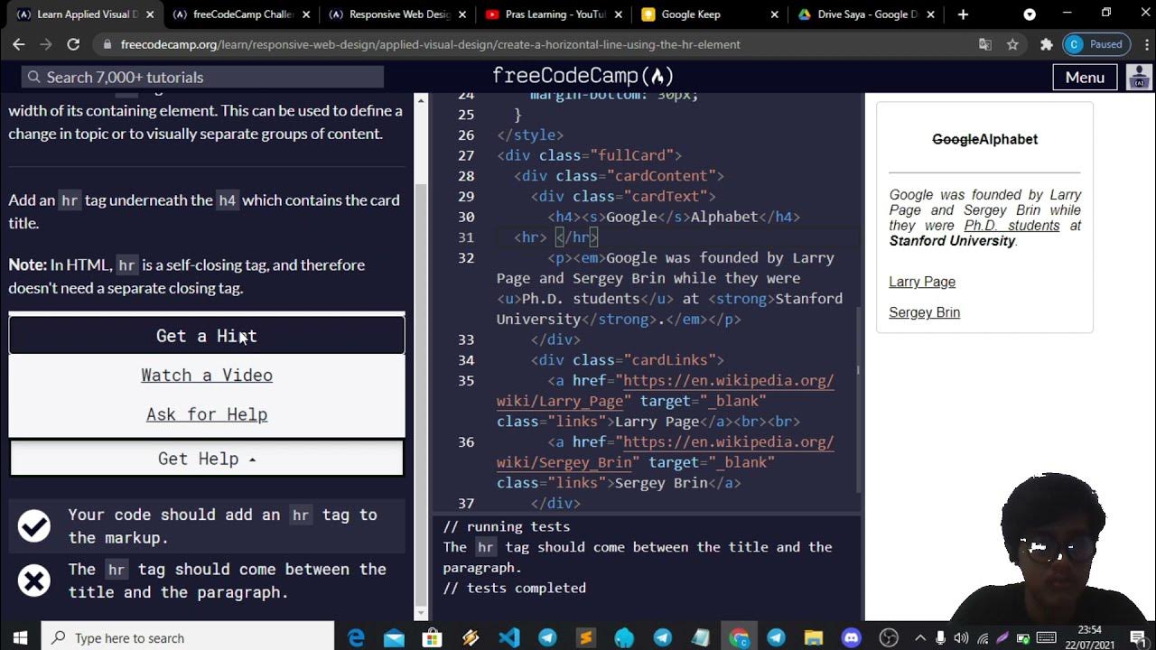Learning Responsive Web Design With Freecodecamp Applied Visual Design Part 1 Youtube Music