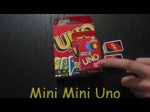 Playing a Mini Mini Uno game - YouTube