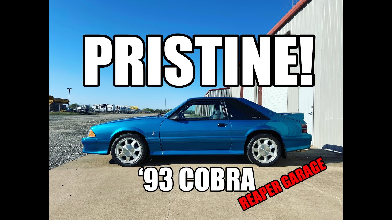 Pristine! Low mile 1993 Teal Cobra - Reaper Garage Visit - YouTube