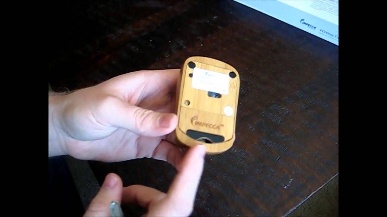 Wireless Bamboo keyboard and mouse by Impecca - YouTube