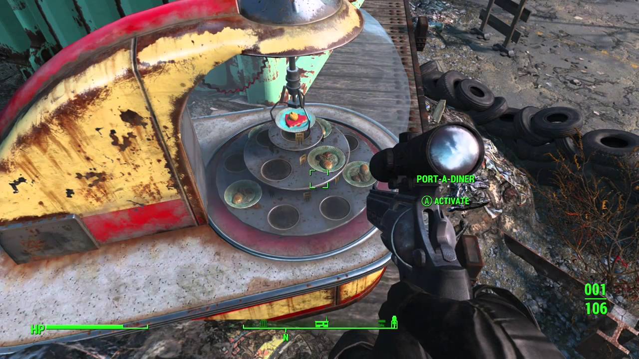 Porta diner Fallout 4....worked first try! - YouTube