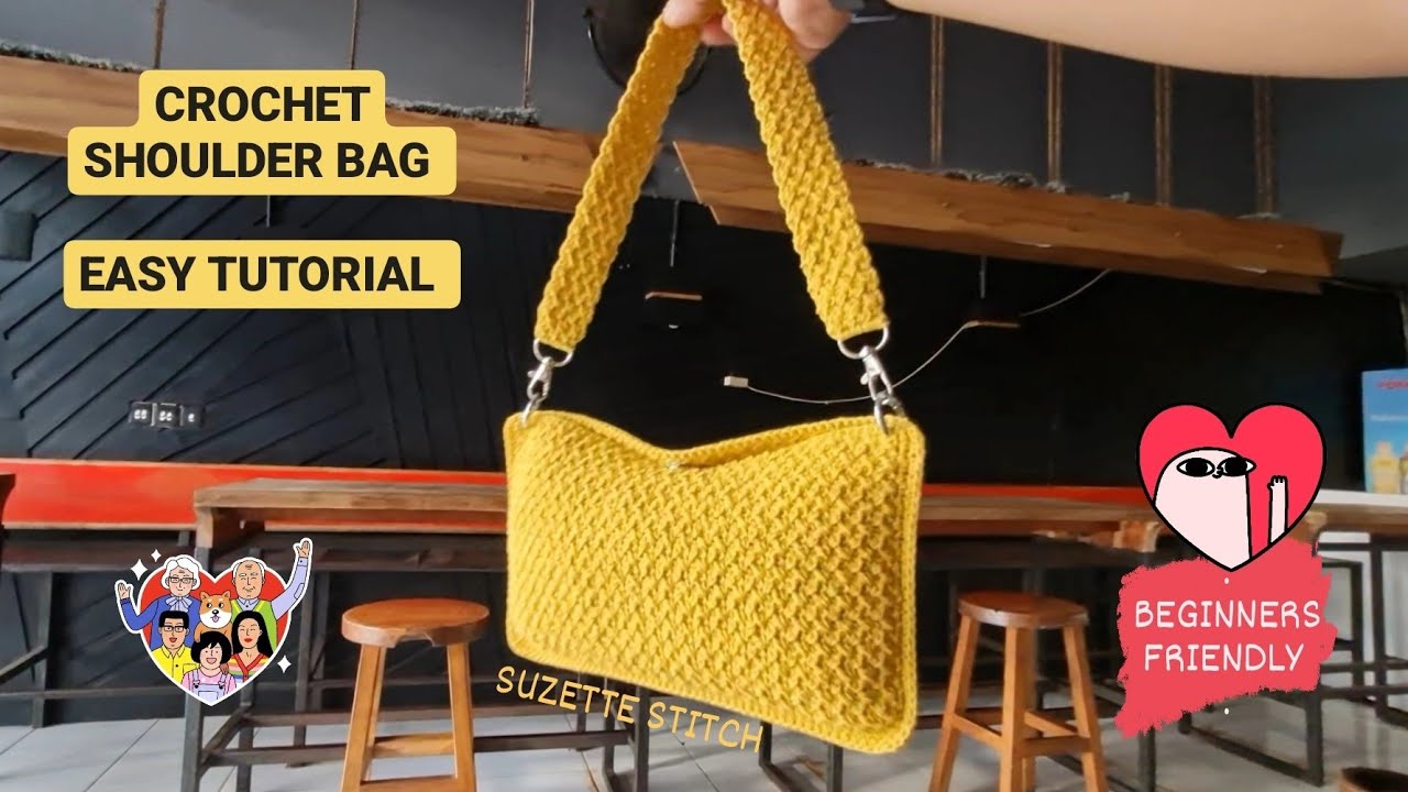 Tutorial Merajut Tas Bahu Unik Cantik Mudah Untuk Pemula / BACHRRUR'S ...