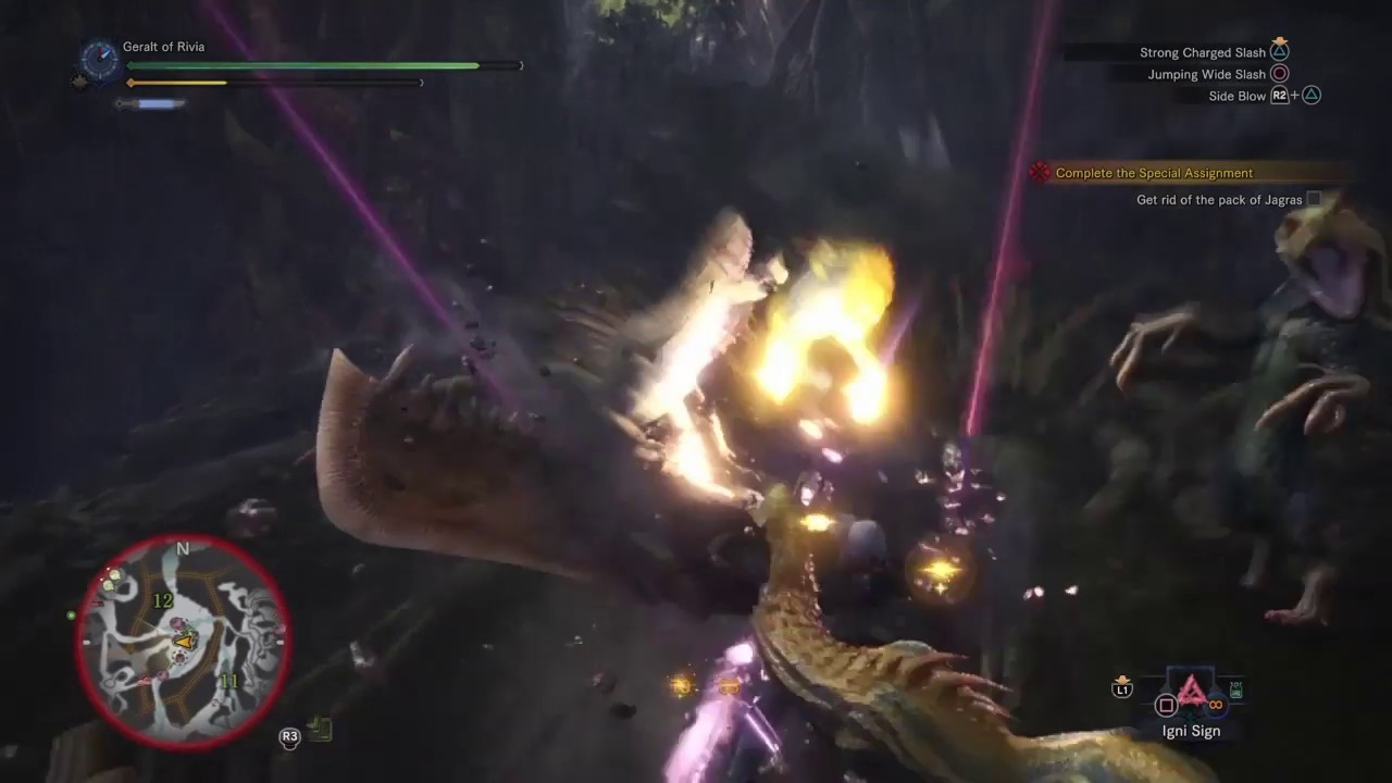 Monster Hunter World - Witcher event small monster fight music - YouTube