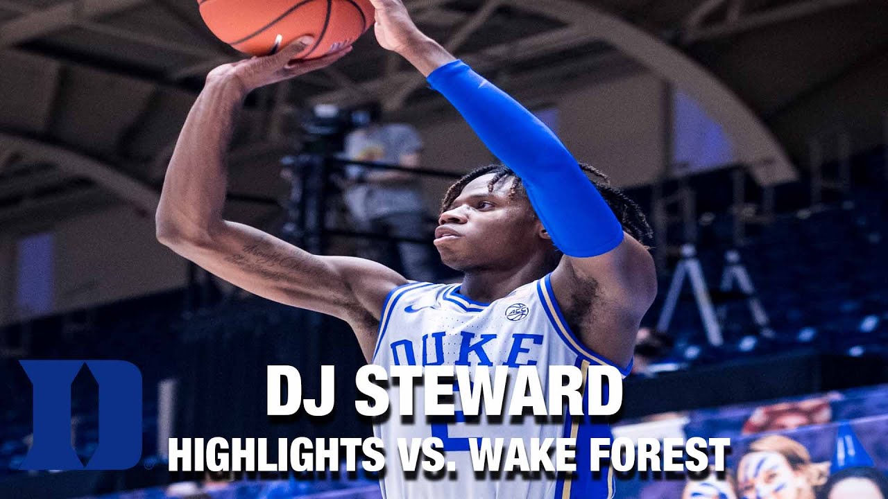 Duke's DJ Steward Puts On For The Blue Devils In Win Over Wake - YouTube