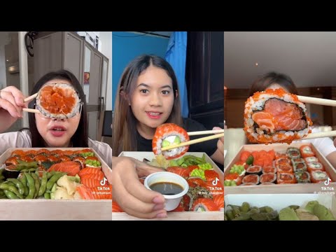 MUKBANG SUSHI 1 JUTA PHILADELPHIA BALI VIRAL 🍣 | KOMPILASI VIDEO TIKTOK