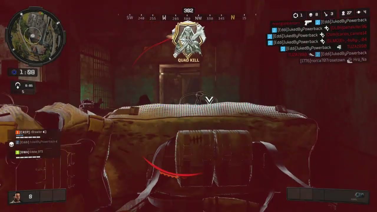 BO4 Alcatraz | 4-Man Squad Wipe / Kill w/ the War Machine in Cellhouse ...
