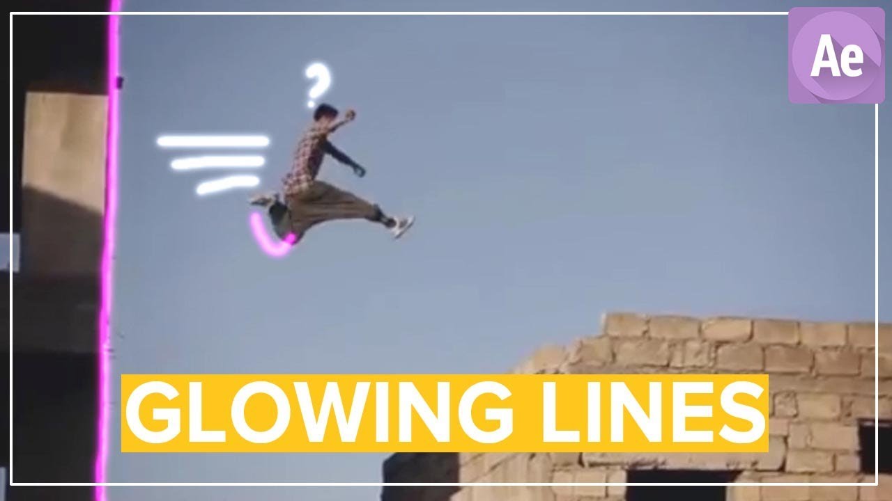 Easy Glowing Lines Animation in After Effects Tutorial - YouTube