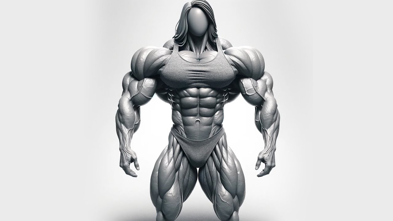 💪 Mutxo: Minimalist 3D muscle girl - YouTube