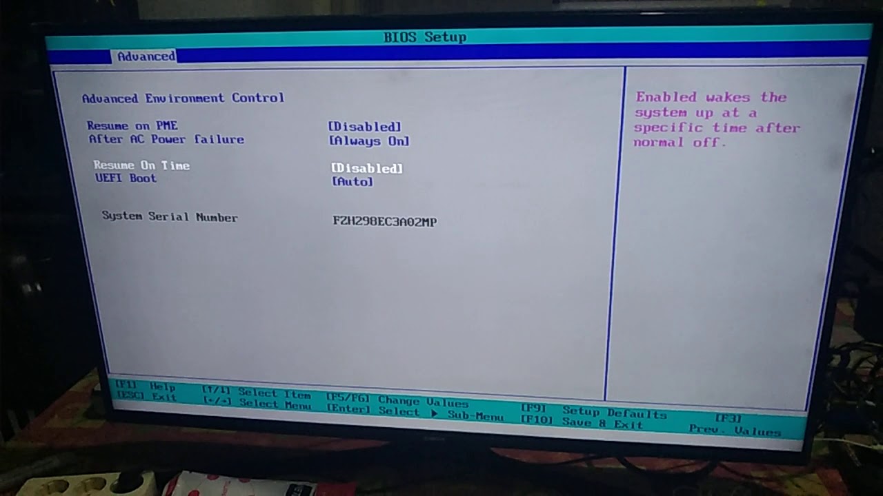 Bios Motherboard Samsung h61s1 auto power on - YouTube