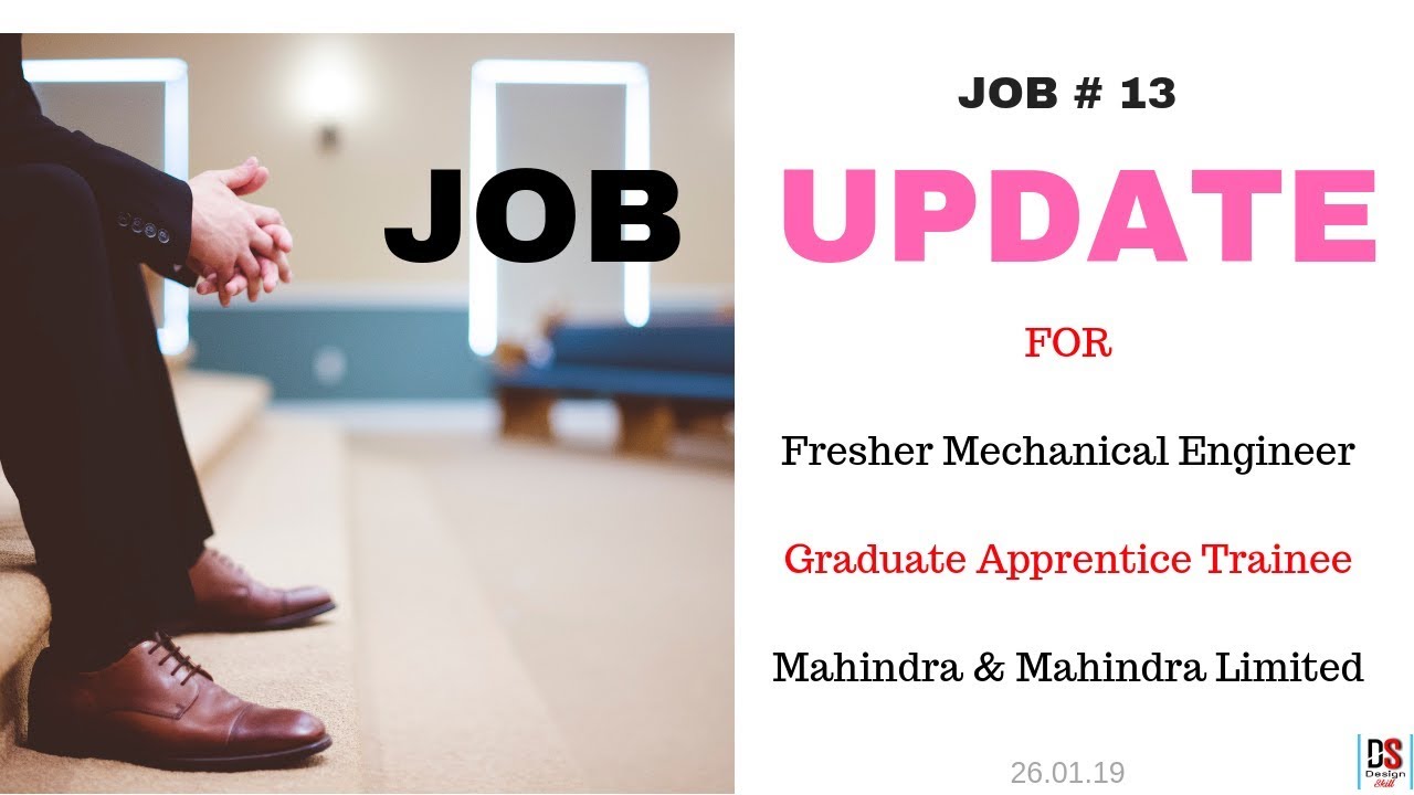 JOB UPDATE 13 - Fresher Mechanical Engineer [ Graduate Apprentice ...