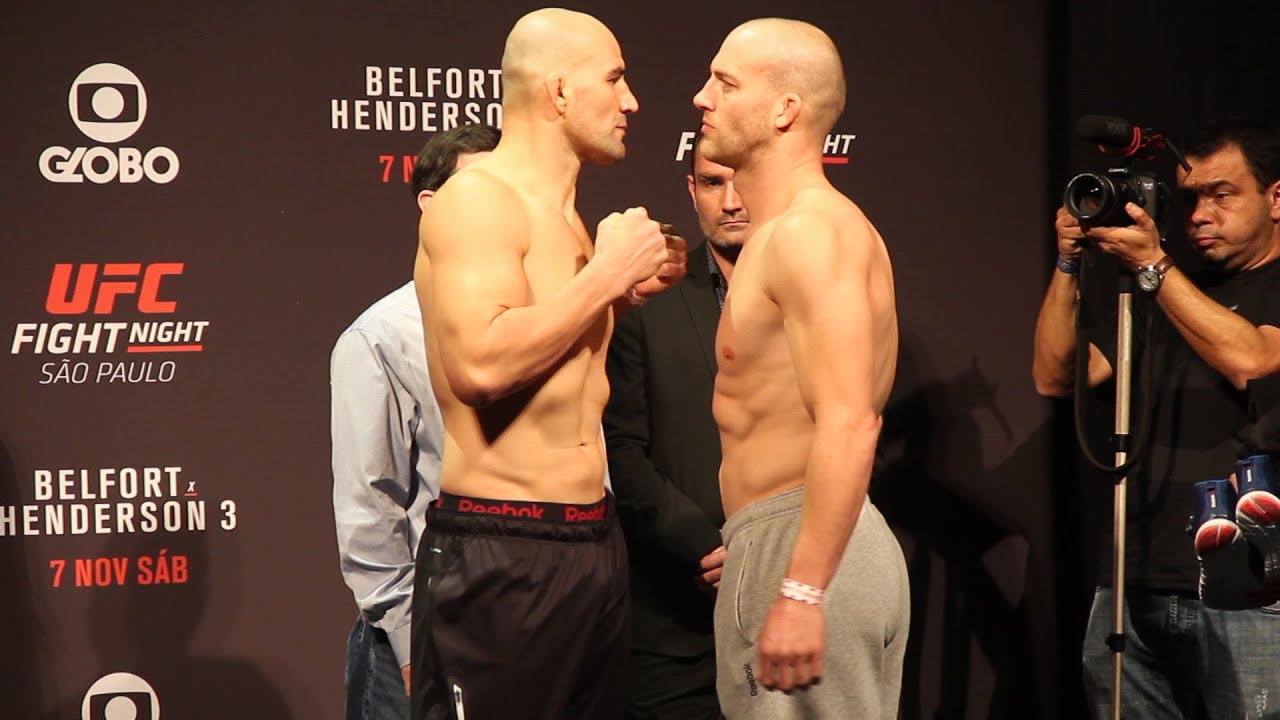UFC Fight Night 77 Weigh-Ins: Main Card Staredowns - YouTube