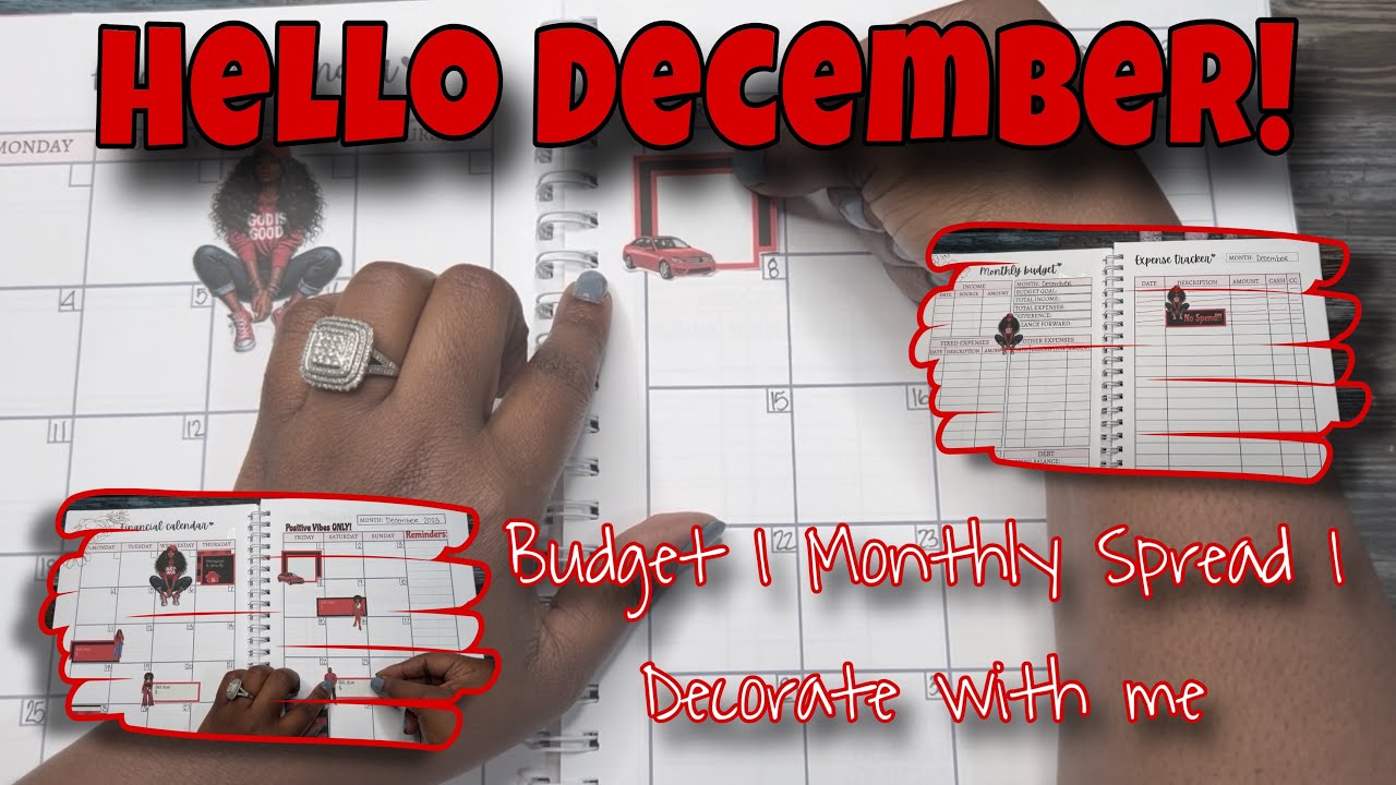 DECEMBER BUDGET | PLAN WITH ME | MONTHLY BUDGET - YouTube
