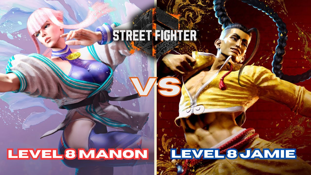 Level 8 Manon vs Level 8 Jamie CPU Match Set (Street Fighter 6) - YouTube