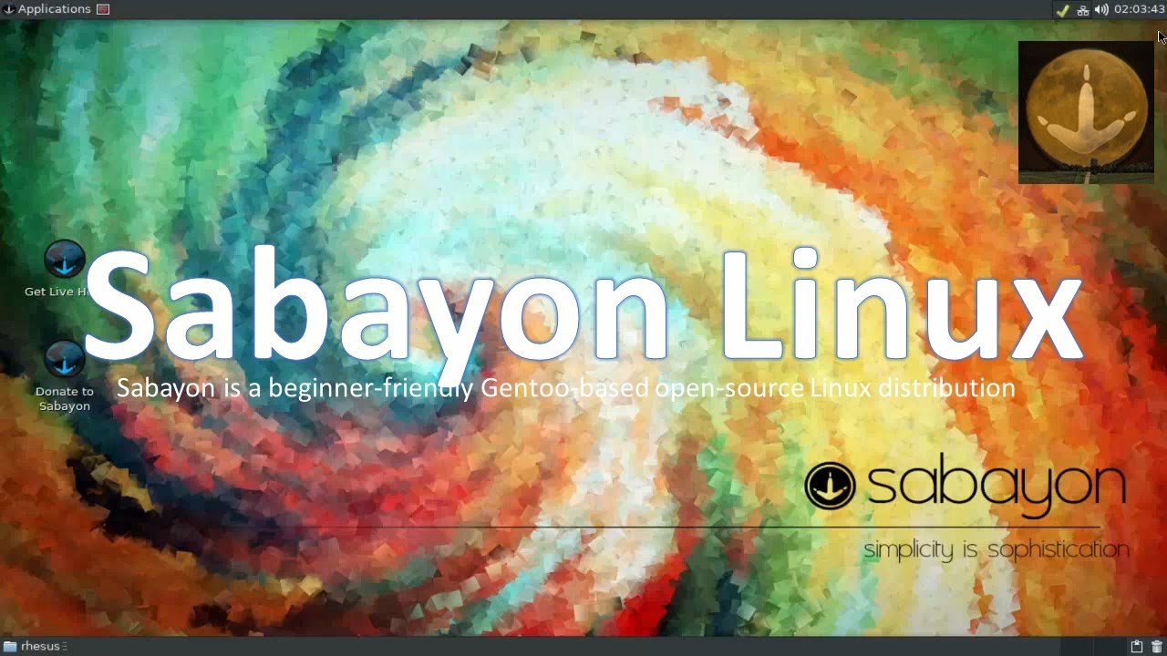 Sabayon linux 19.03 Xfce - YouTube