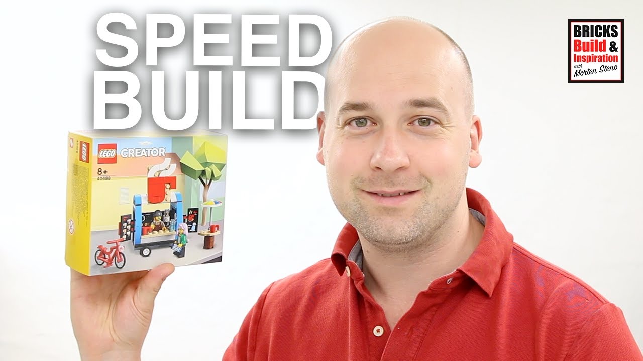 LEGO 40488 - Creator - Coffee Cart - Speed build - YouTube