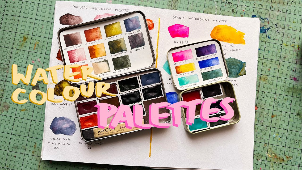 My new mini watercolour palettes - Swatching Roman Szmal and Daniel ...