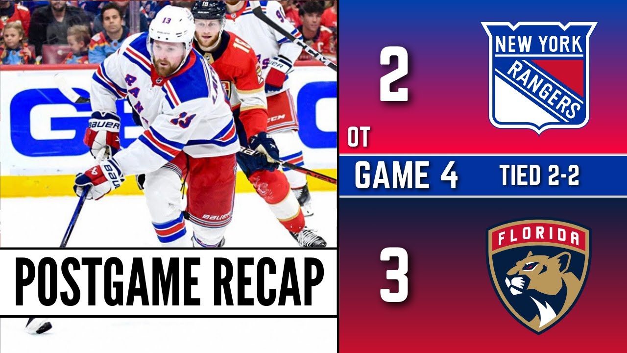 New York Rangers vs Florida Panthers Eastern Conference Final Game 4 ...