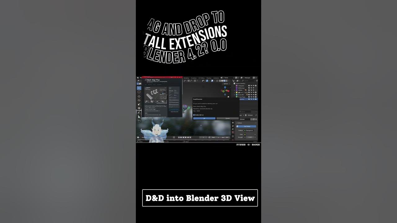 Install Blender Add-ons by Drag and Drop - YouTube